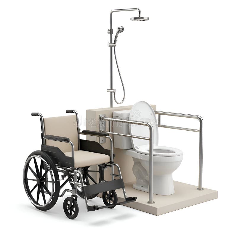 Accessible Bathroom Setup Stock Illustrations – 14 Accessible Bathroom ...