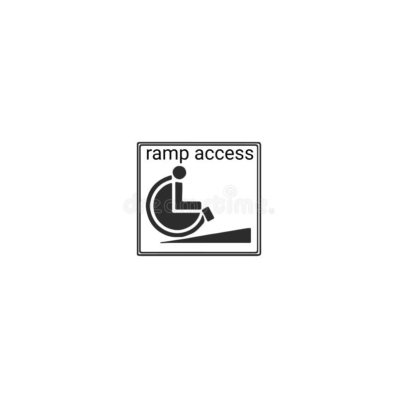 Ramp Wheelchair Stock Illustrations – 766 Ramp Wheelchair Stock ...