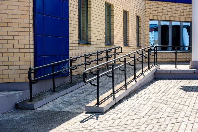 Wheelchair Ramp in Apartment House Stock Image - Image of living, home ...