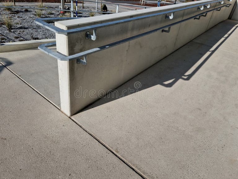 Wheelchair Ramp and Stairs on the Other Side. Height Differences are ...