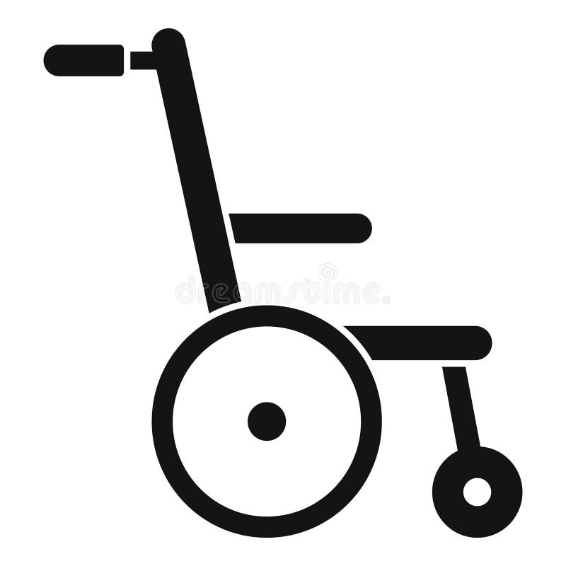 Wheelchair Side View Icon Representing Disability and Accessibility ...