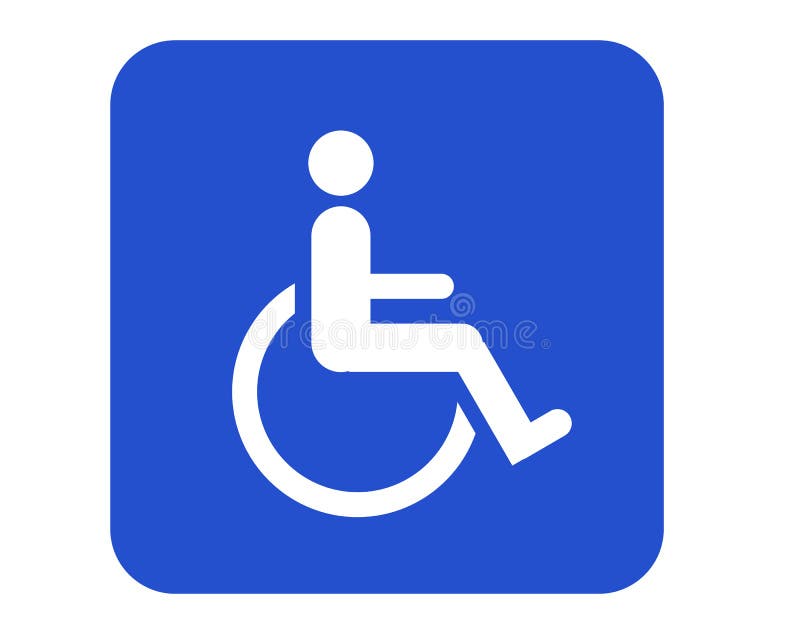 Disable sign stock illustration. Illustration of disabled - 19186505