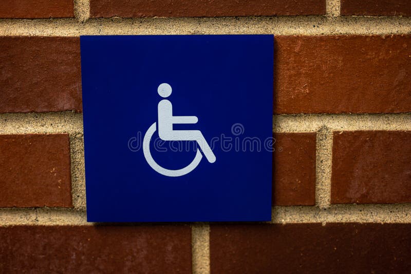 Wheelchair Sign stock image. Image of push, right, office - 264355531