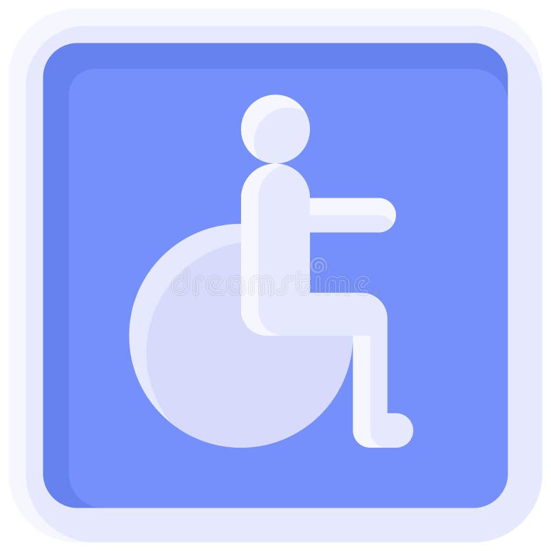 Wheelchair Symbol Icon, International Symbol of Access Vector ...