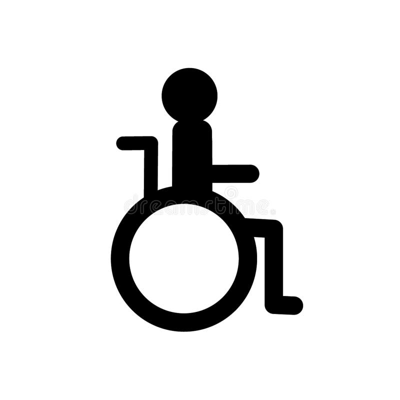 Wheelchair Symbol - Vector Icon Stock Vector - Illustration of disabled ...
