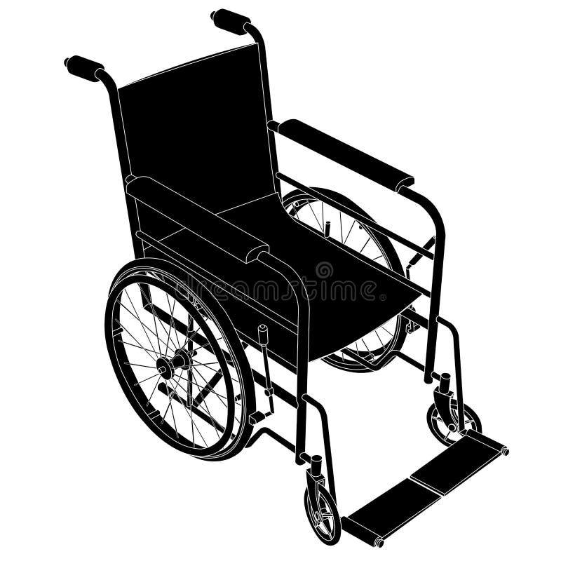 Wheelchair vector stock vector. Illustration of hauling - 30643931