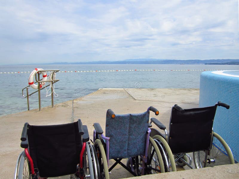 Accessible Beach for Disabled People Stock Image - Image of hope ...