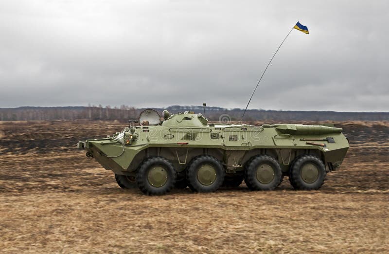 Wheeled Armored Personnel Carrier Stock Image - Image of modern, heavy ...