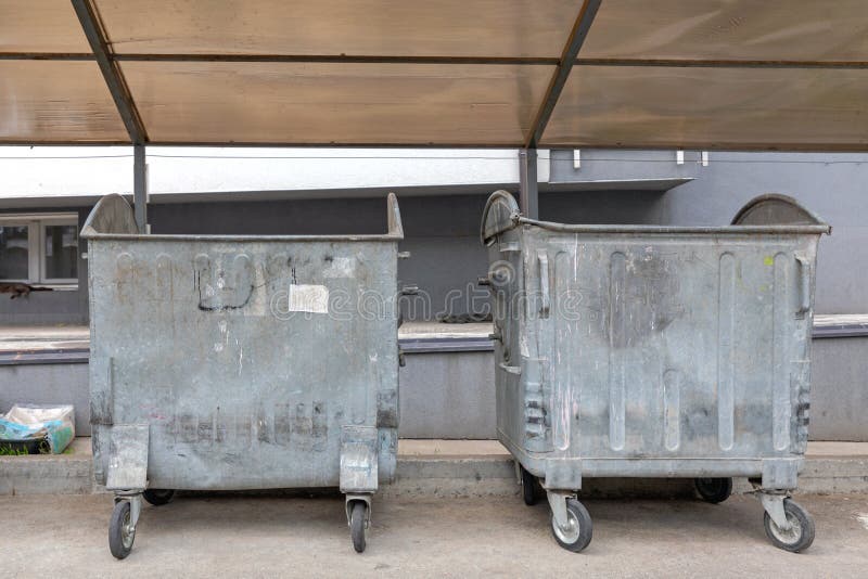 Wheeled Container Bin stock photo. Image of waste, wheels - 229906844