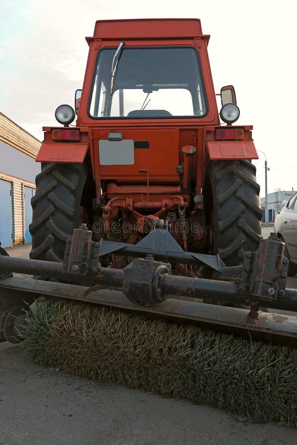 Wheeled tractor stock image. Image of iron, agriculture - 27442373
