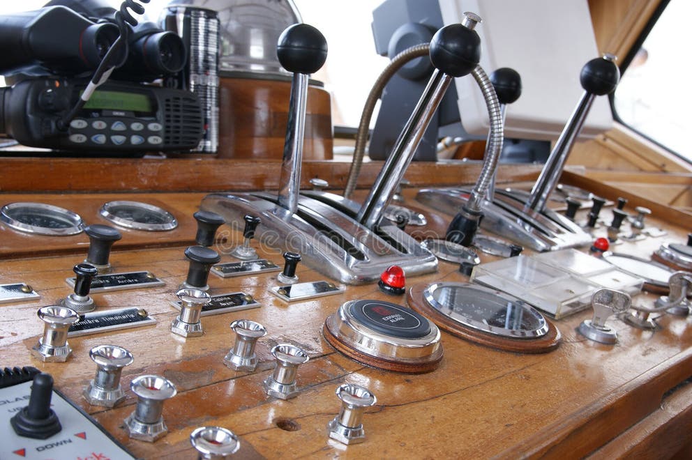 Wheelhouse (flying Bridge, Bridge of a Ship) Stock Photo - Image of ...