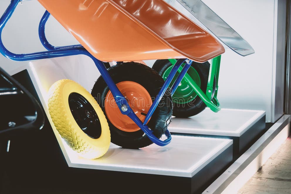 Wheels for a Hand Wheelbarrow Stock Photo - Image of capacity, smooth ...