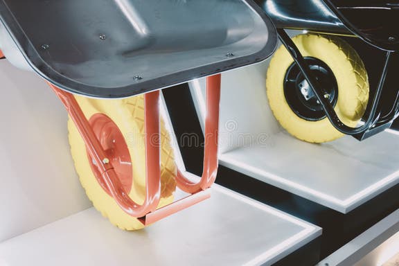 Wheels for a Hand Wheelbarrow Stock Image - Image of reliable, durable ...