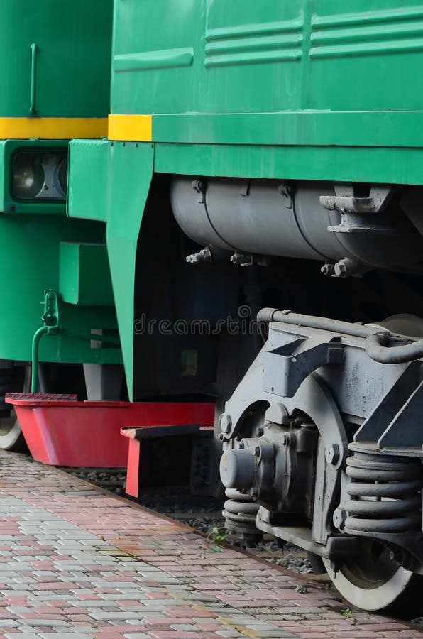 The Wheels of a Modern Russian Electric Train with Shock Absorbers and ...