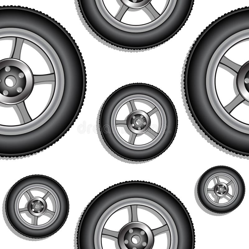 Wheels pattern stock vector. Illustration of shining - 28951718