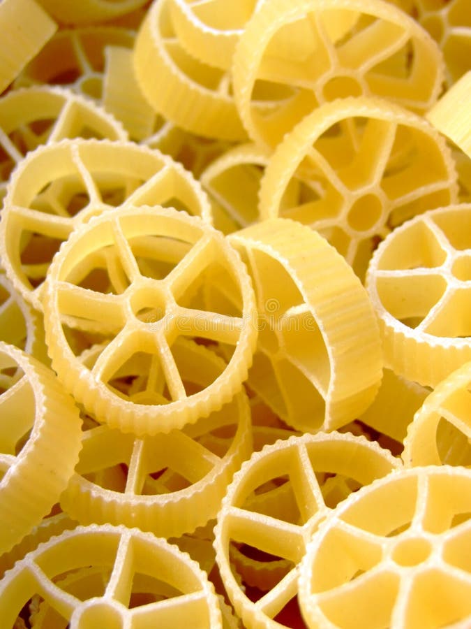 Wheels shaped pasta stock image. Image of detail, cook - 1856047