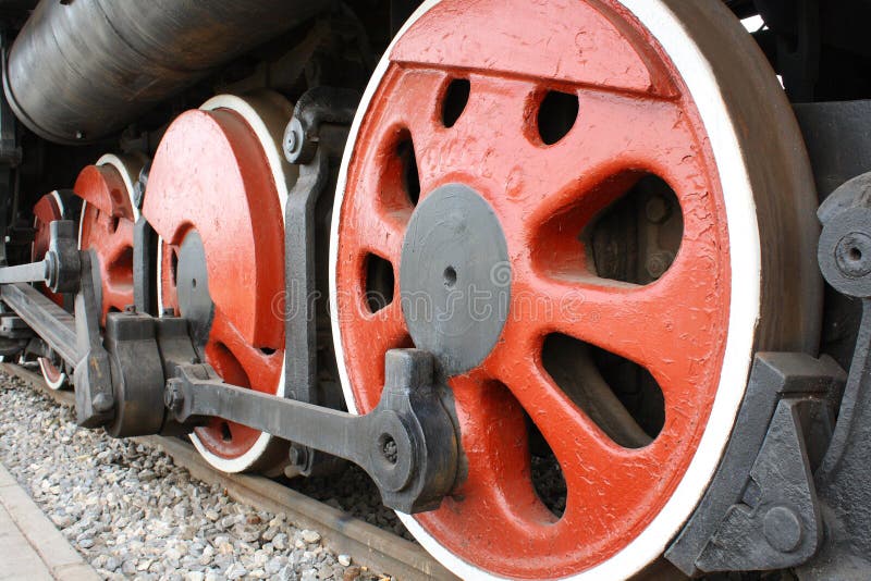 Wheels of steam engine stock image. Image of machine - 43513743