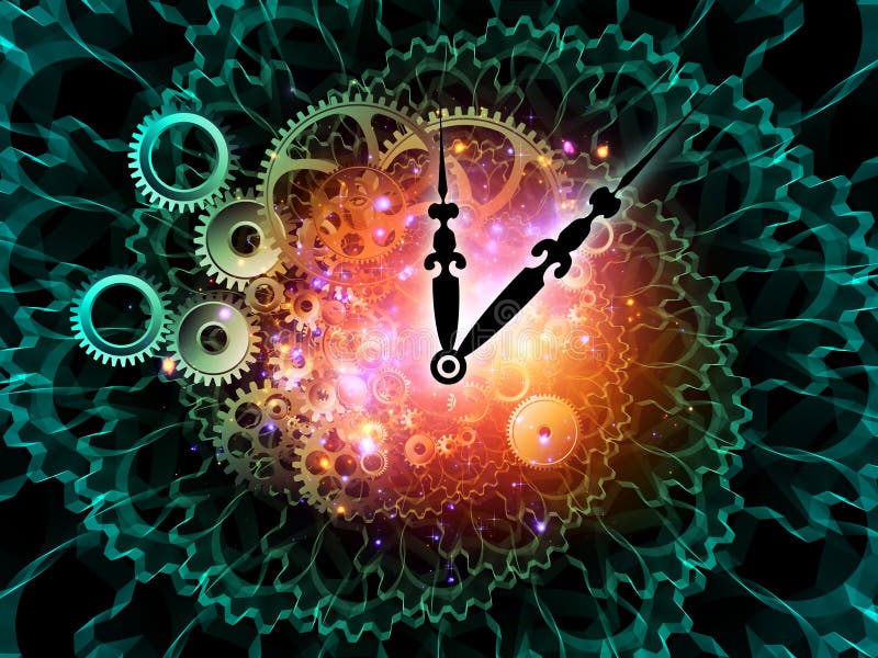 Wheels of time stock illustration. Illustration of green - 23677299