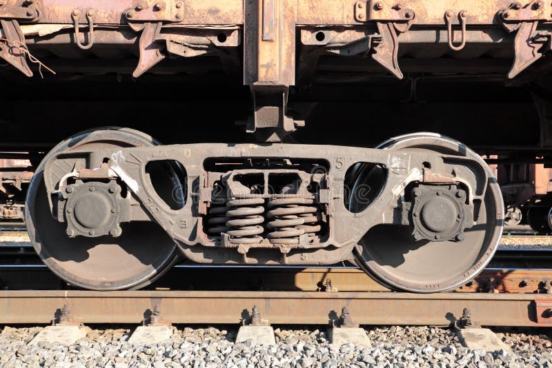 Wheelset (rail transport) stock image. Image of track - 15120339