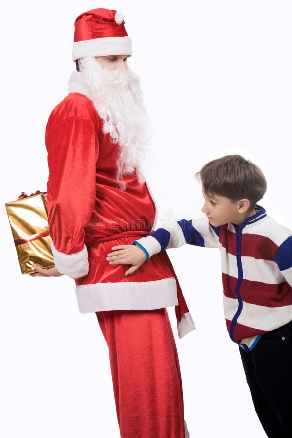Where is my present? stock photo. Image of dressed, seasonal - 7298202