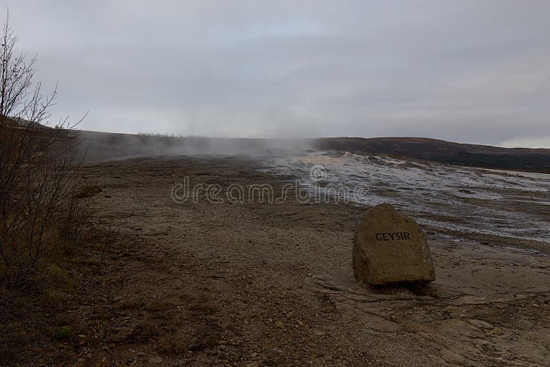 The Original Geyser in Iceland Stock Photo - Image of purple, geyser ...