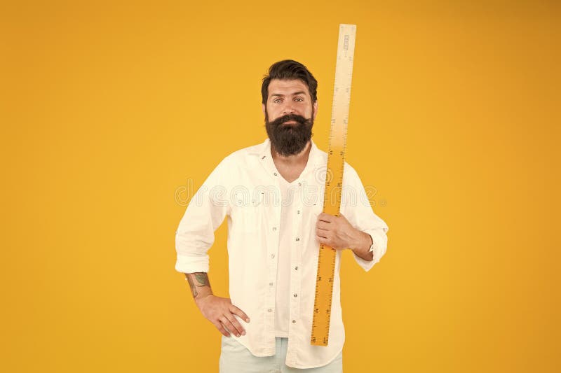 Where Studying Begins. Maths Student Preparing Ruler for Studying ...