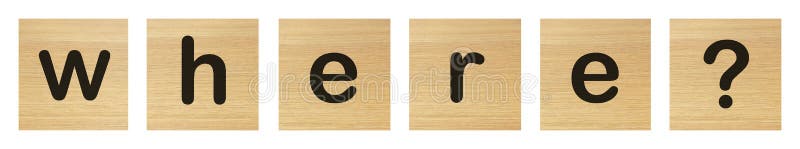 Where Word with Wood Blocks Stock Photo - Image of concept, font: 382070922