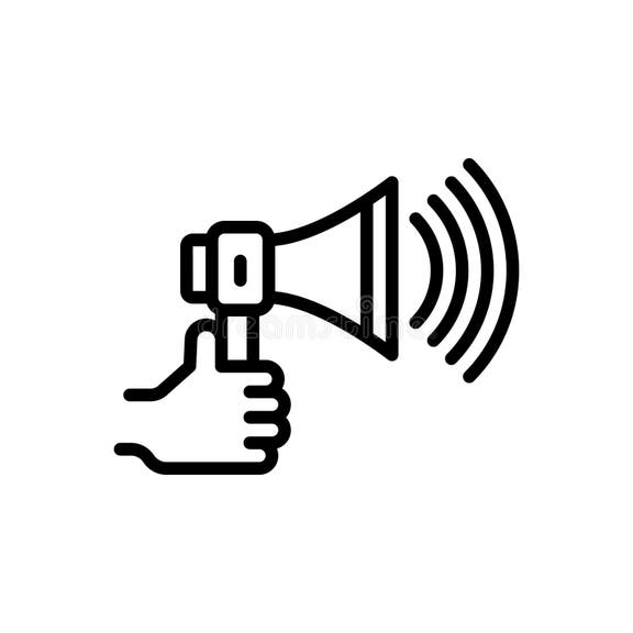 Black Line Icon for Whereas, Advertiser and Marketing Stock Vector ...