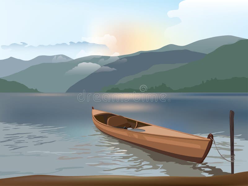 Wherry Boats in the beach stock illustration. Illustration of ...