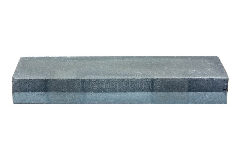 Whetstone Isolated on White Background. Grinding Stone Isolated Stock ...