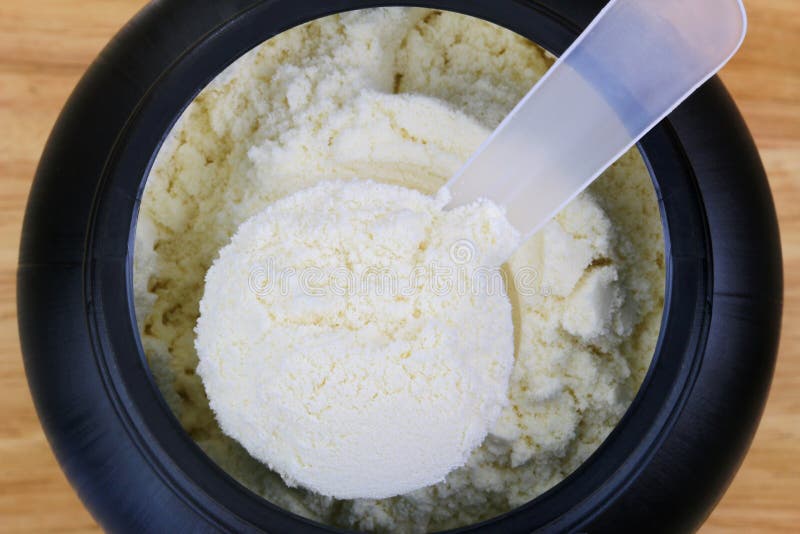 Whey Protein Isolate Pure Powder Stock Photo - Image of ingredient ...