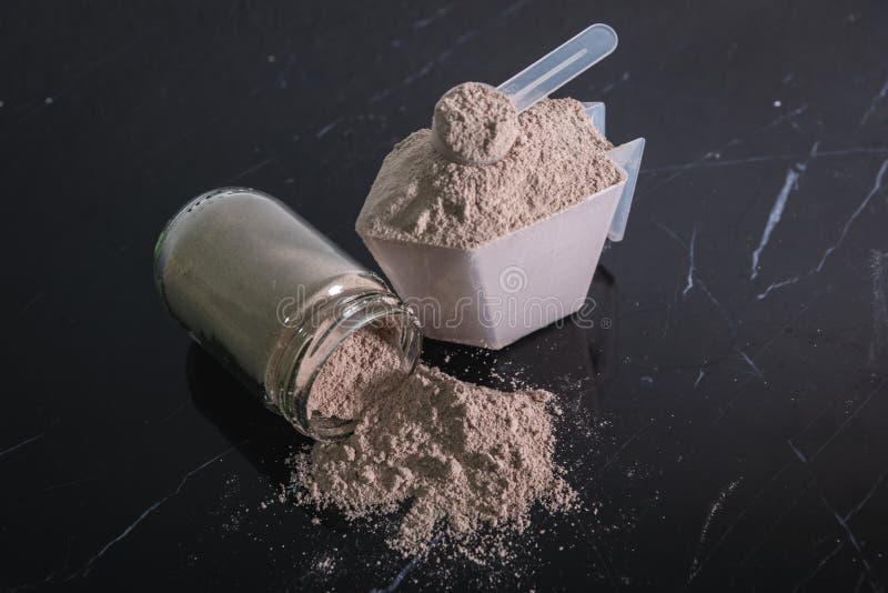 Whey Protein Powder Nutritional Bodybuilding Product Stock Image ...