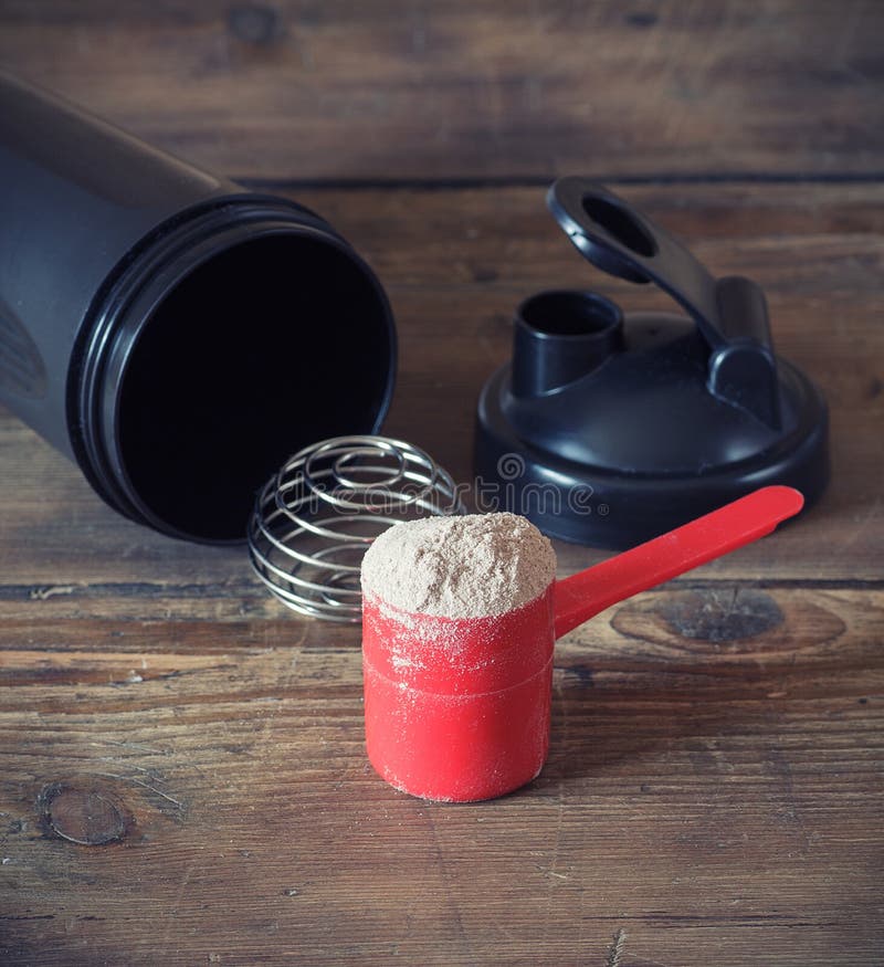 Whey protein powder stock image. Image of breakfast, muscle - 52013353
