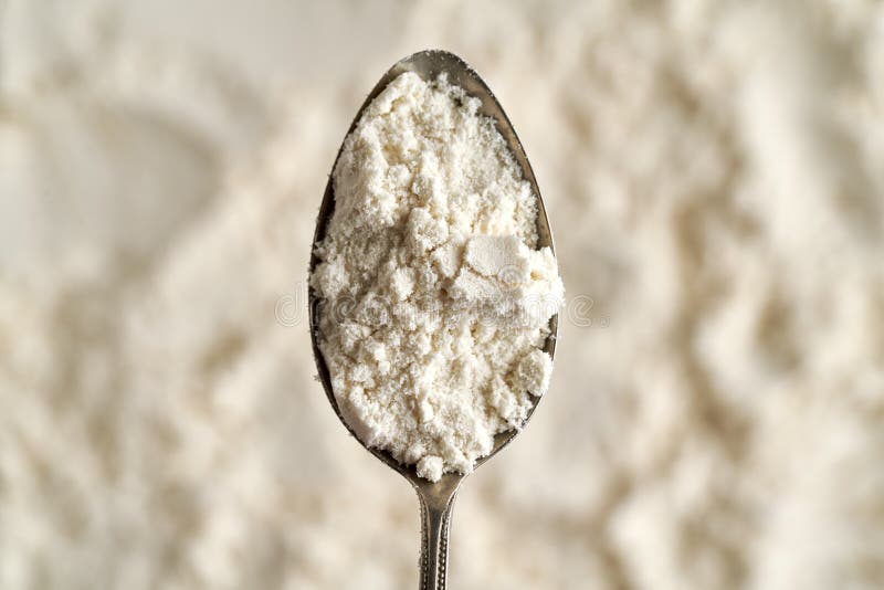 Whey Protein Powder on a Spoon Stock Photo - Image of ingredient, diet ...