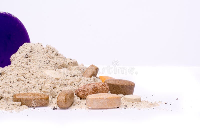 Whey Protein and Vitamins for Recovery after Stock Image - Image of ...