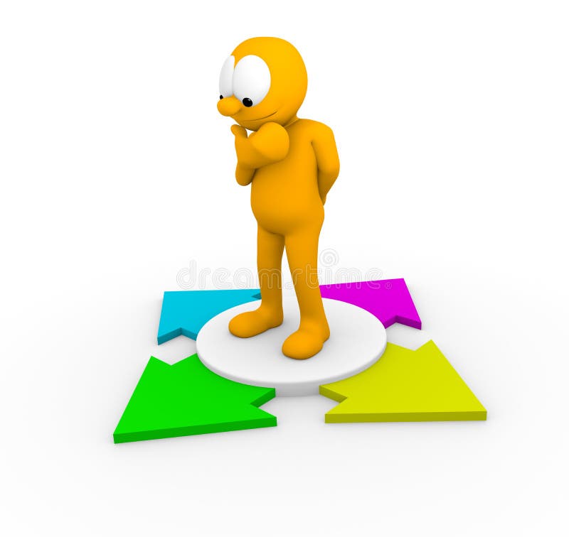 Which Direction stock illustration. Illustration of cartoon - 22806713