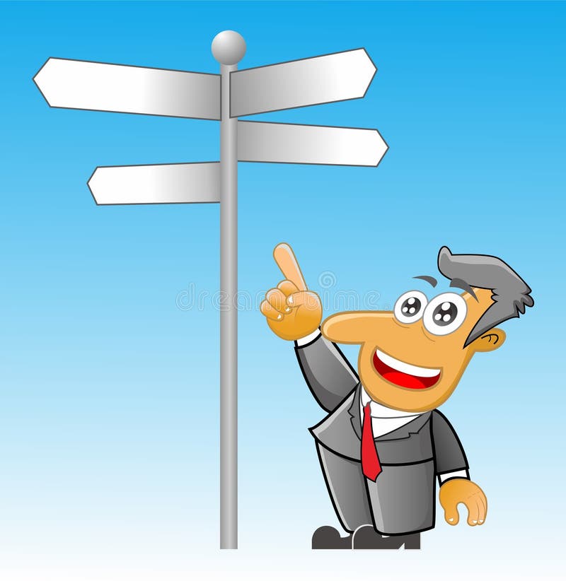 Which way stock illustration. Illustration of change - 21351307