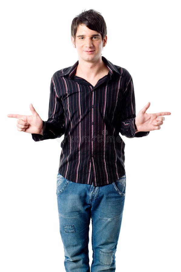 Which Way stock image. Image of posing, casual, white - 2679019