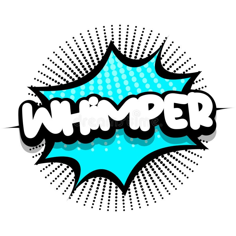 Whimper Comic Book Explosion Bubble Vector Illustration Stock Vector ...