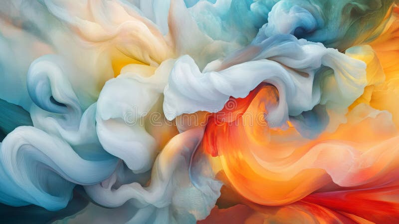 Whimsical Abstract Background with Soft Shapes, Perfect for Spring or ...