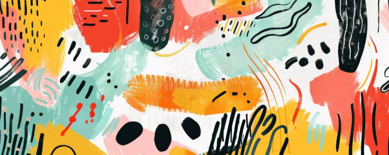 A Whimsical Abstract Texture with Playful Colors and Patterns, Ideal ...