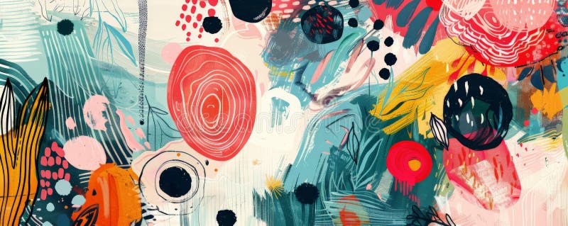 A Whimsical Abstract Texture with Playful Colors and Patterns, Ideal ...