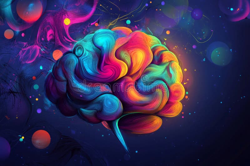 A Whimsical Background with Abstract, Glowing Shapes and Colorful ...