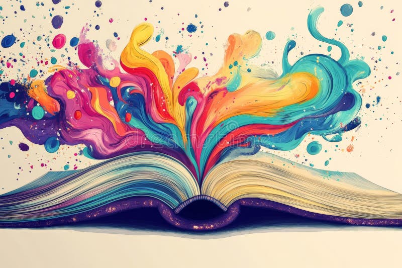 A Whimsical Background Featuring Vibrant, Abstract Doodles Emerging ...