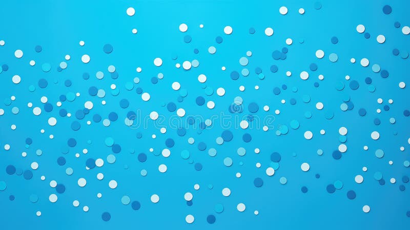 Whimsical Blue Background with Dots Stock Illustration - Illustration ...