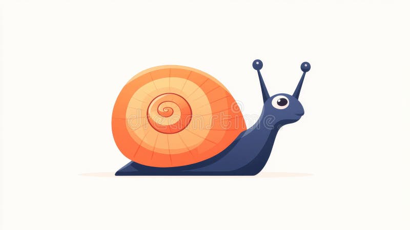 A Whimsical Cartoon Snail Creates a Charming Slow Motion Effect ...