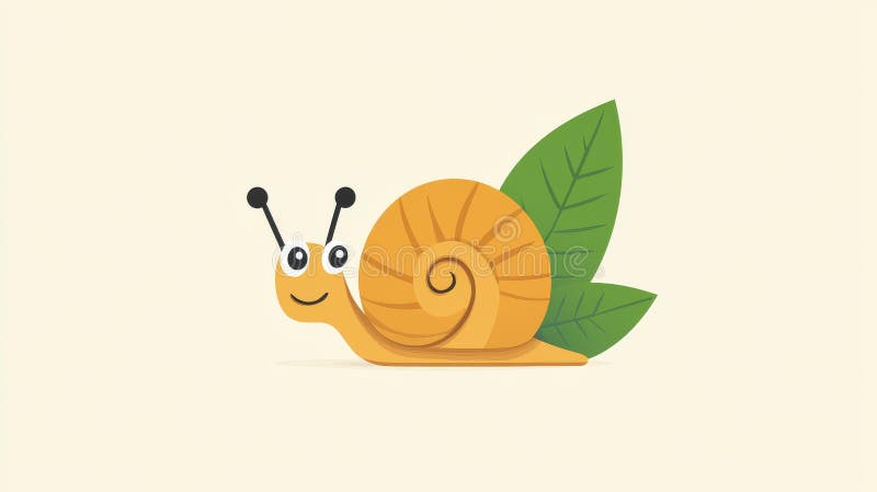 A Whimsical Cartoon Snail Creates a Charming Slow Motion Effect ...