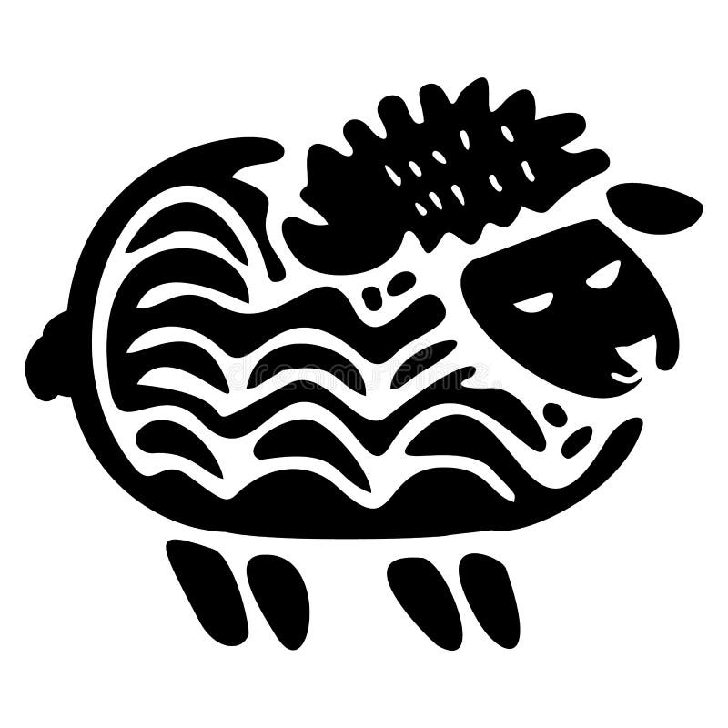 Whimsical Cartoon Spring Sheep Illustration, Vector Easter Farm Animal ...