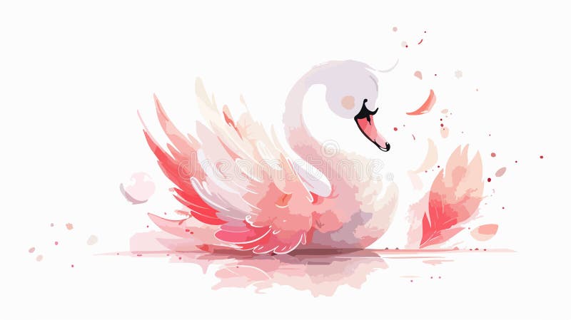 Whimsical Cartoon Swan Animation for Creative Projects and Designs ...
