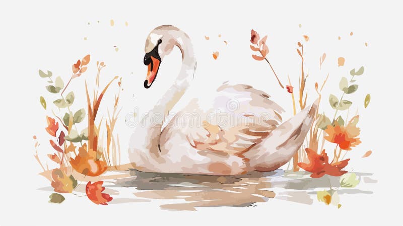 Whimsical Cartoon Swan Animation for Creative Projects and Designs ...